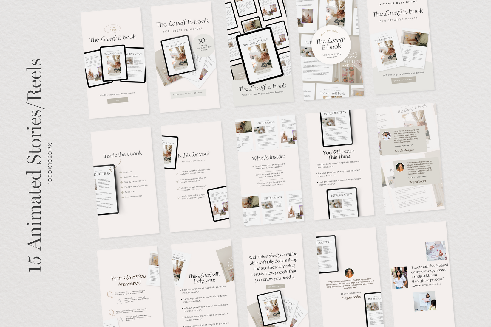 Ebook Marketing Promotion Graphics Canva Templates (Digital Download ...