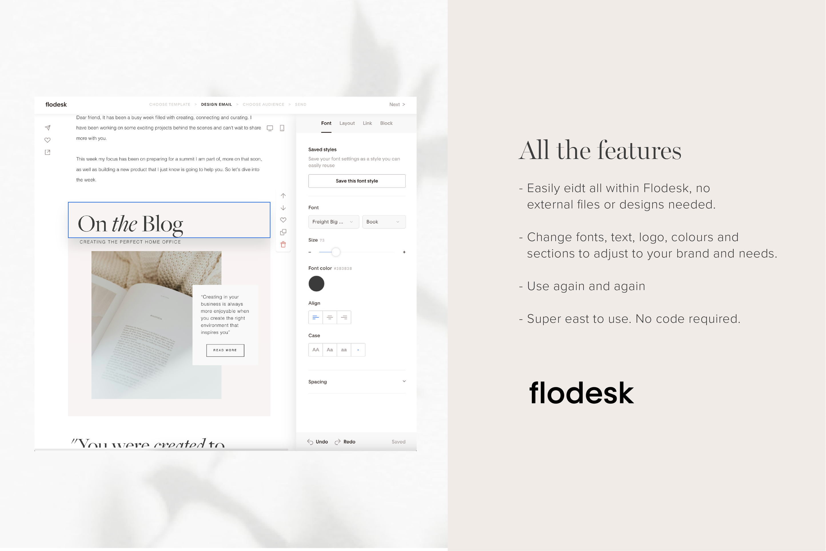 Flodesk Email Marketing Newsletter Template (Digital Download ...